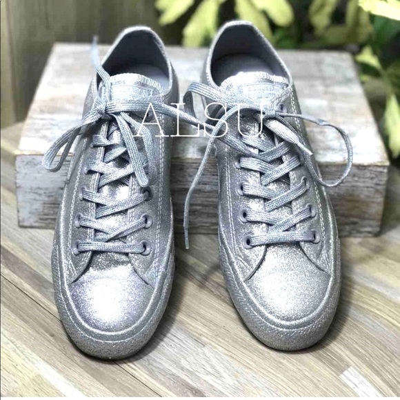 Converse | Shoes | Converse Ctas Low Top Silver Wolf Womens Sneakers ...